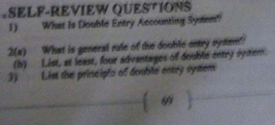 1) What is Double Entry Accounting System? | StudyX