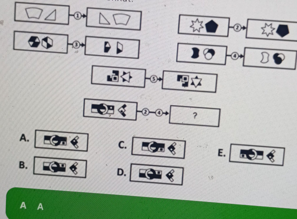Identify the missing figure in the sequence. | StudyX