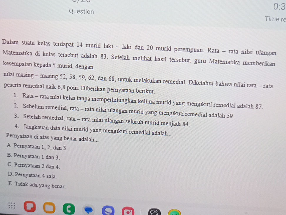 Dalam suatu kelas terdapat 14 murid laki - | StudyX