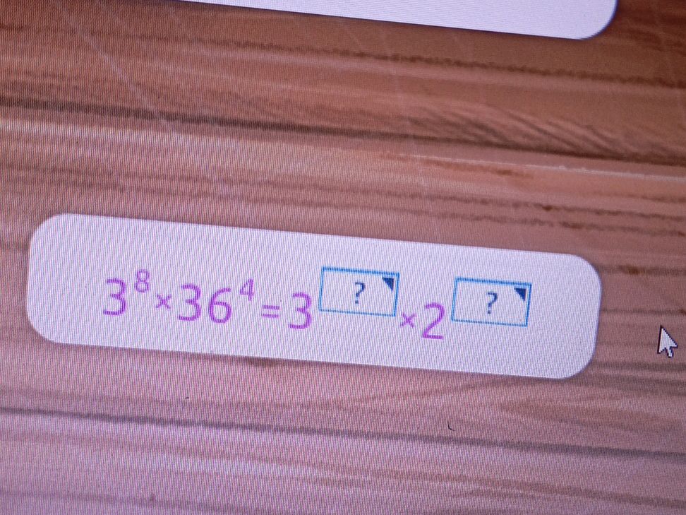 Solving Exponents: 3^8 * 36^4 | StudyX