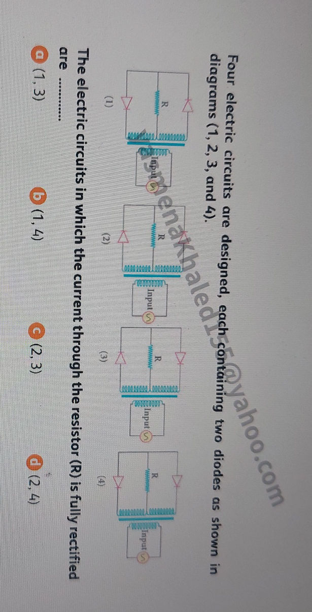 Four electric circuits are designed, each | StudyX