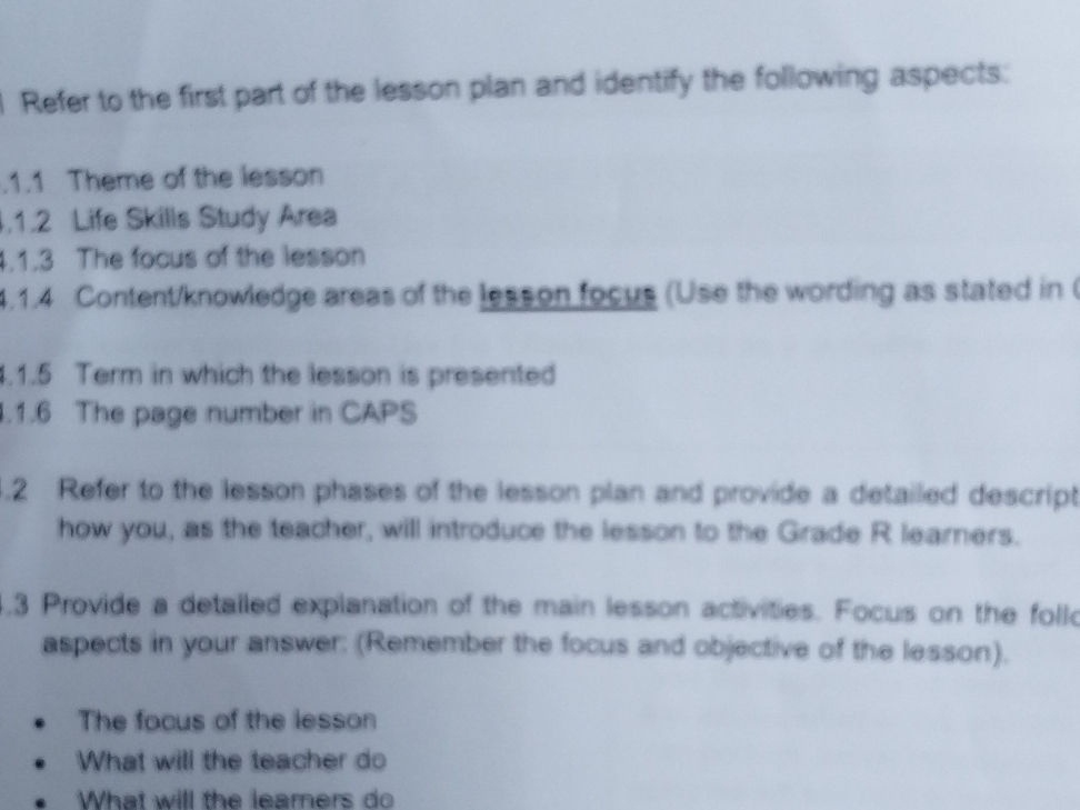 1. Refer to the first part of the lesson | StudyX