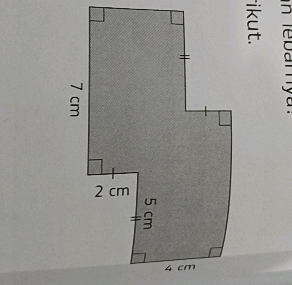 The image shows a composite shape with the | StudyX