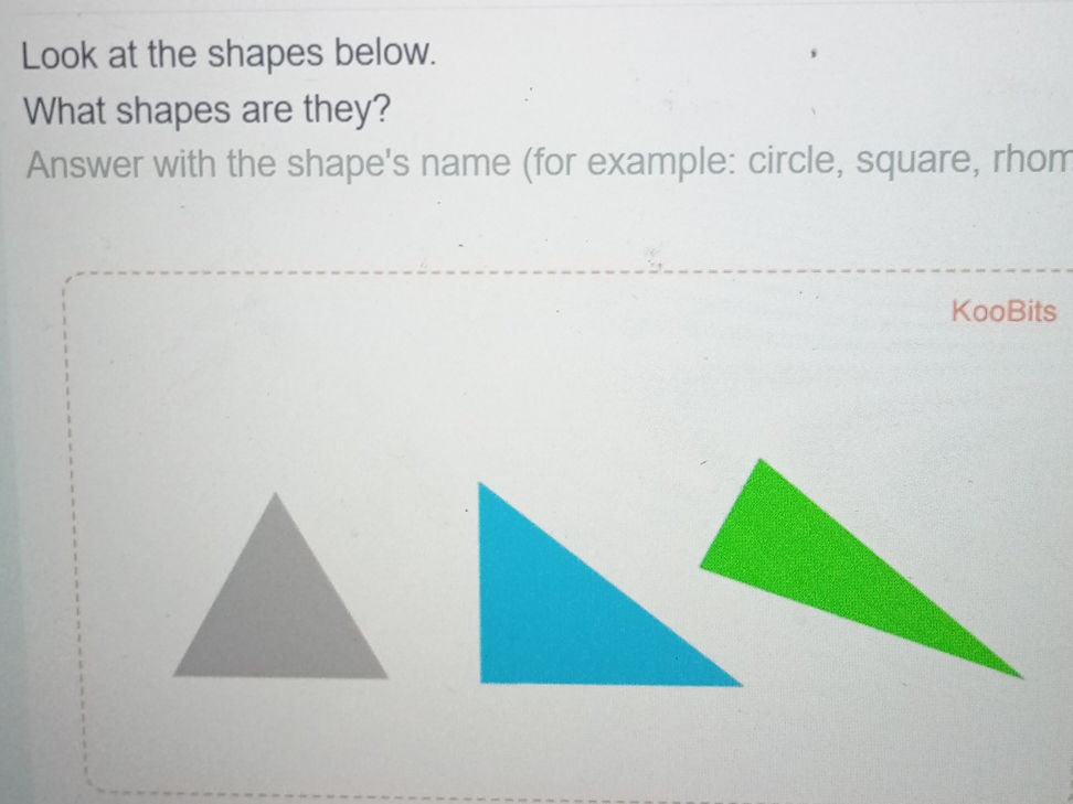 Look at the shapes below. What shapes are | StudyX