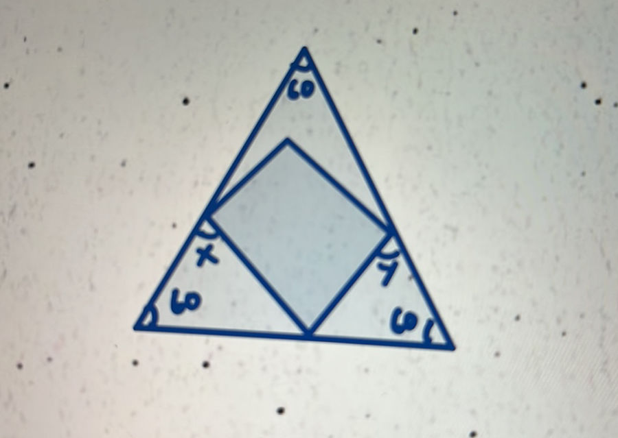 The image shows a triangle with an inner | StudyX