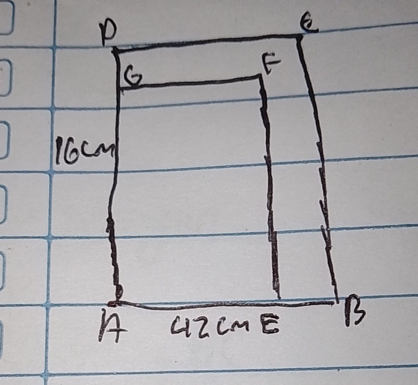 The image shows a diagram of a shape with | StudyX