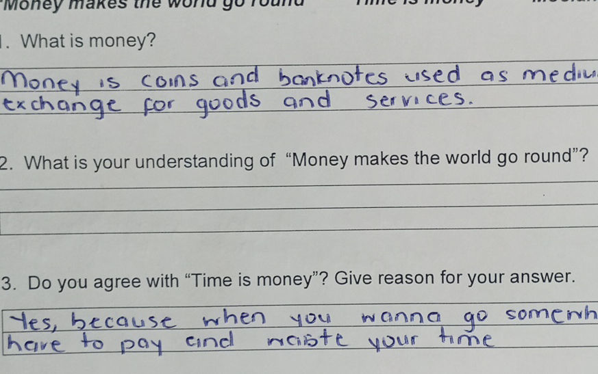 1. What is money? Money is coins and | StudyX