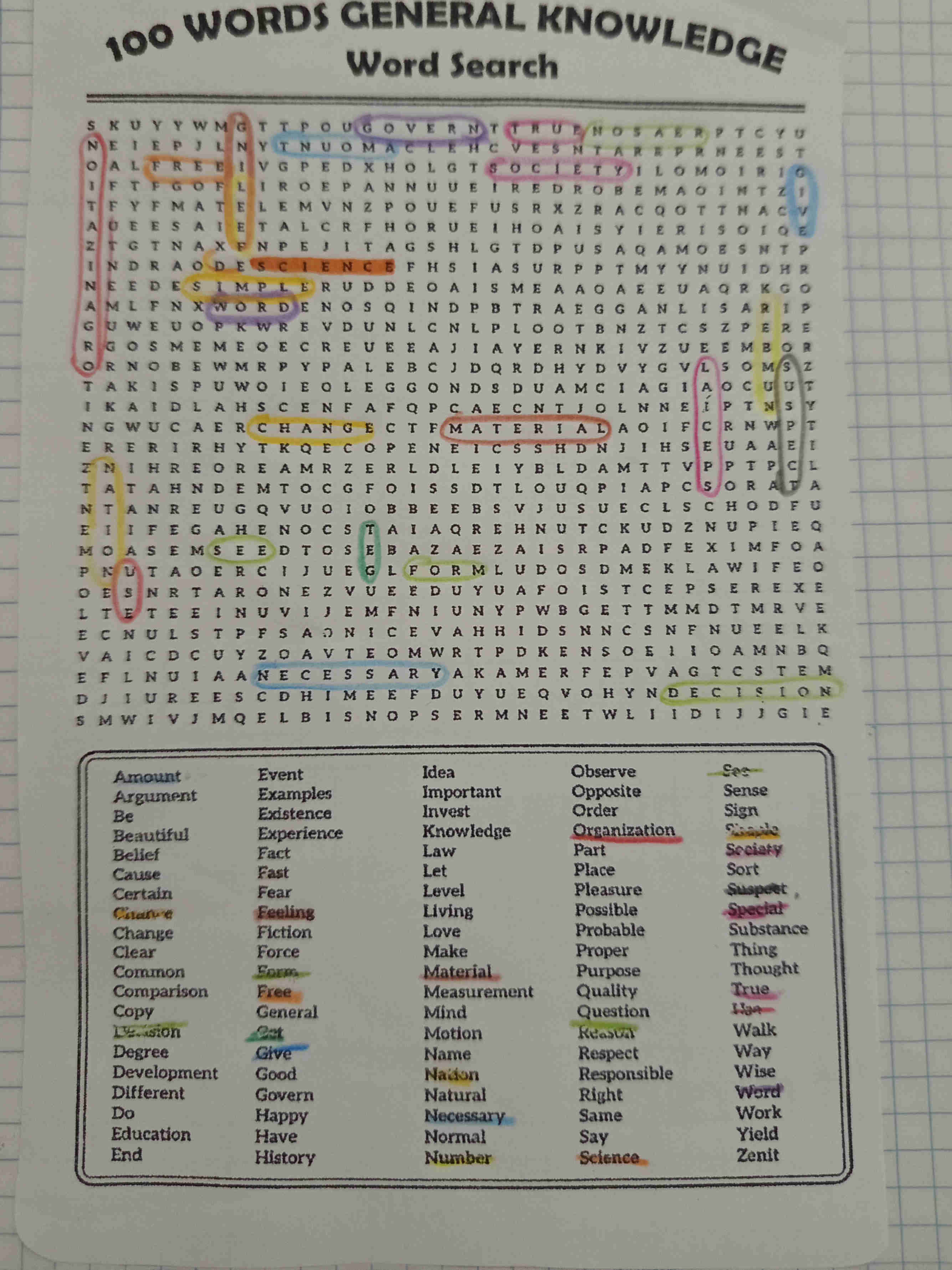 Find the words in the word search puzzle. | StudyX