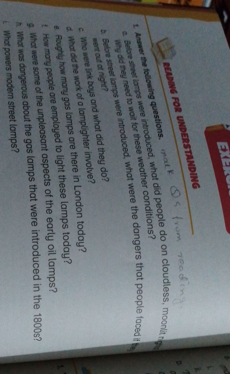 1. Answer the following questions. a. | StudyX