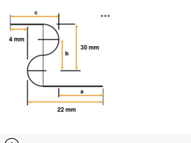 The image shows a diagram with dimensions | StudyX