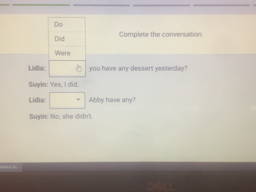 Complete the conversation. Lidia: you have | StudyX