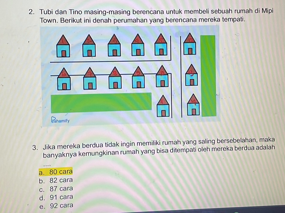 2. Tubi dan Tino masing-masing berencana | StudyX