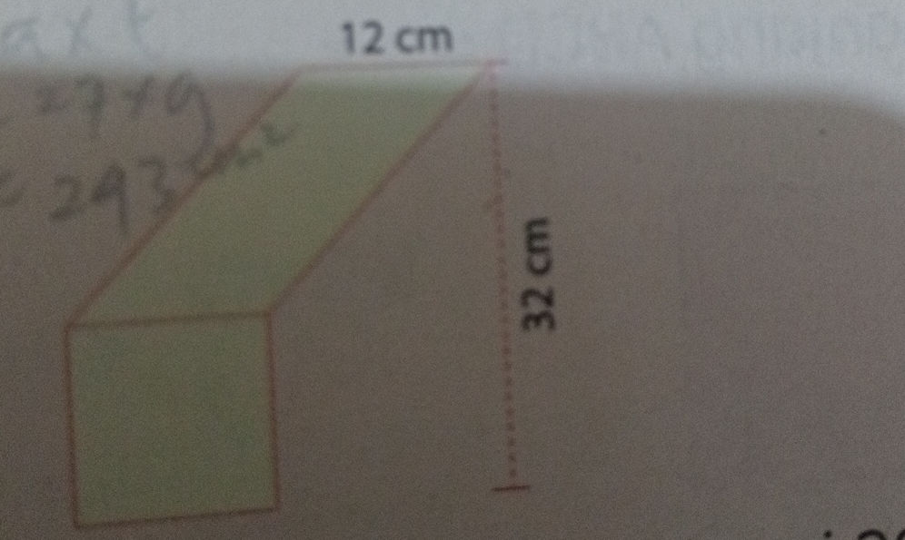 The image shows a 3D shape with dimensions | StudyX