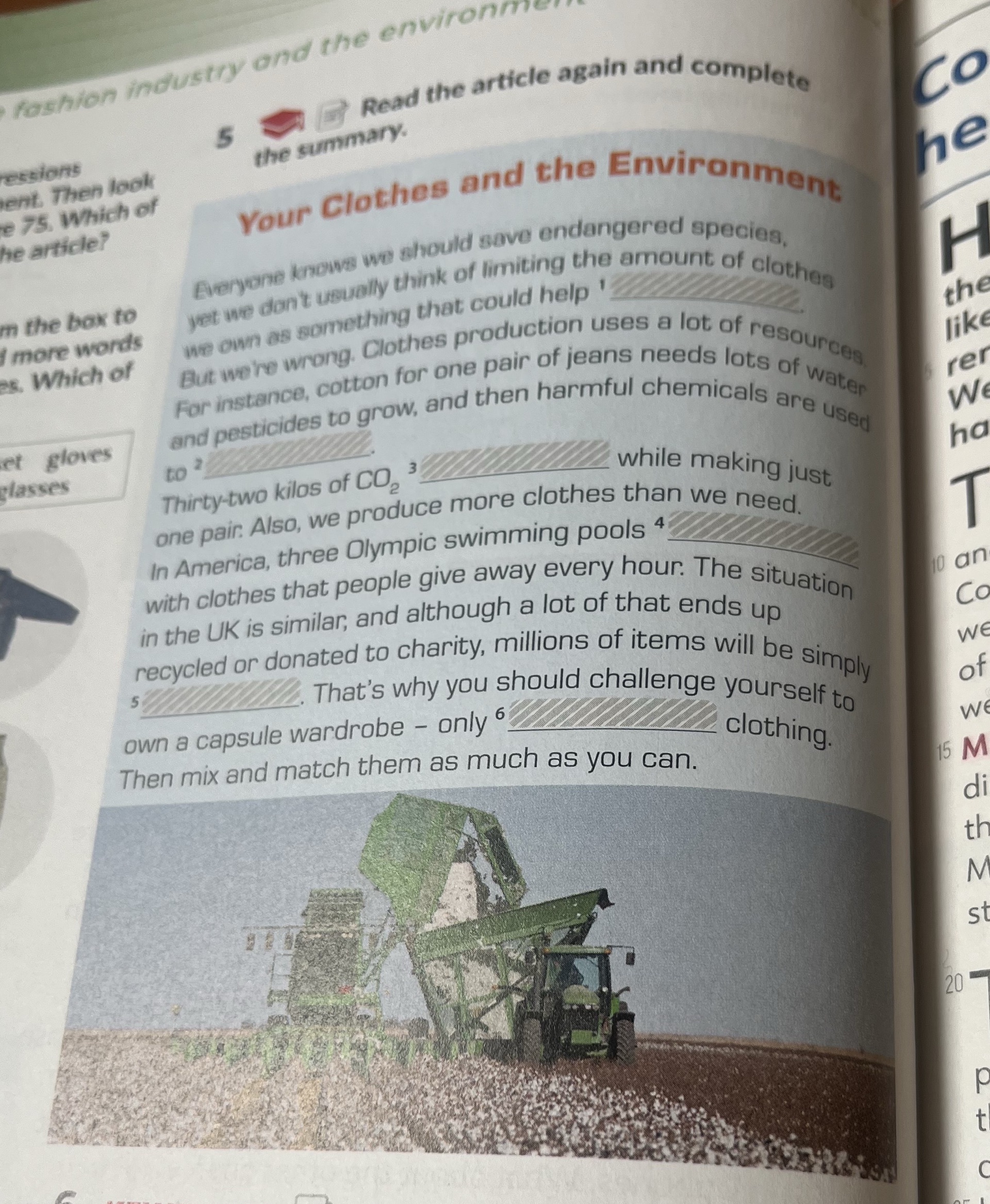 Read the article again and complete the | StudyX