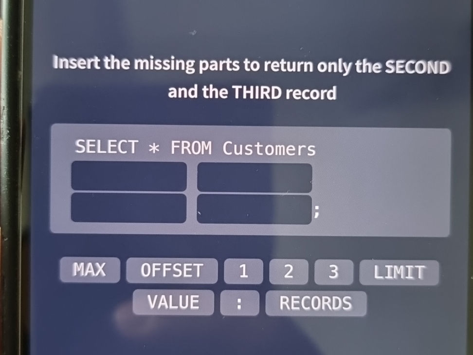 Insert the missing parts to return only the | StudyX