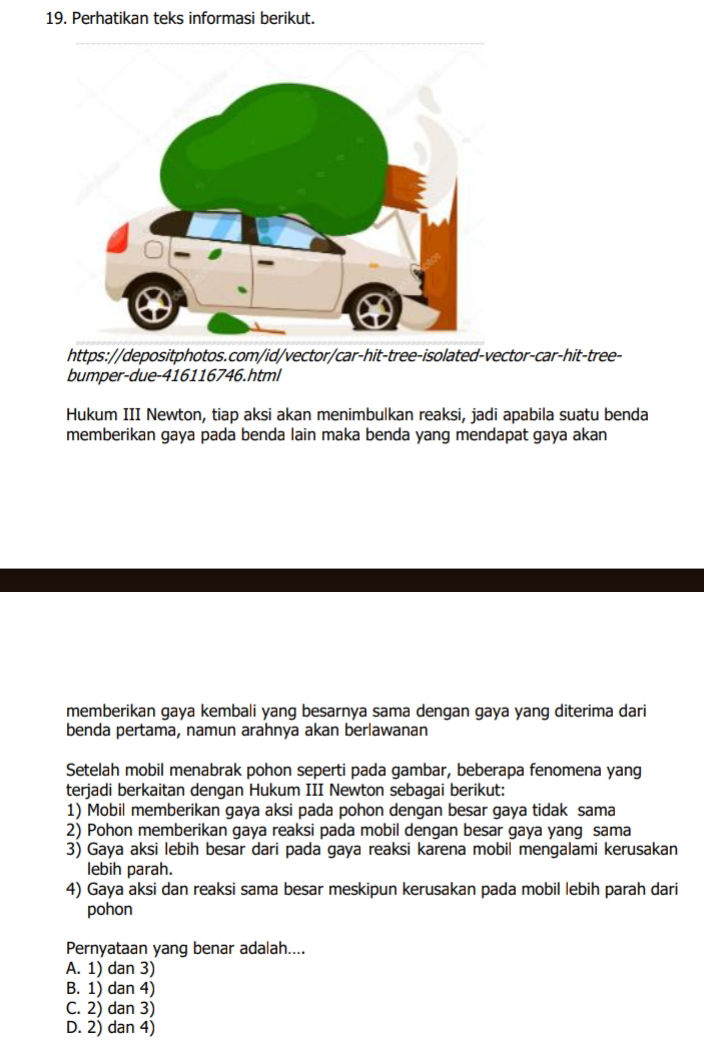 19. Perhatikan teks informasi berikut. | StudyX