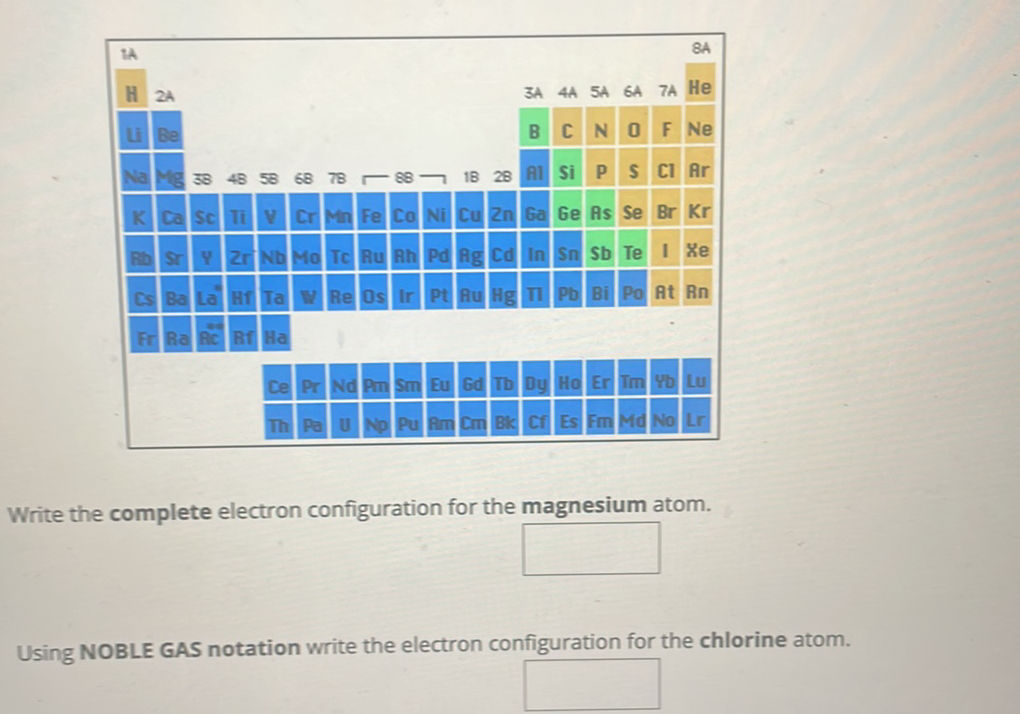 Write the complete electron configuration | StudyX