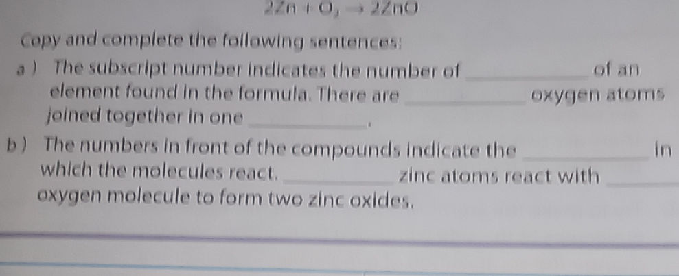Copy and complete the following sentences: | StudyX