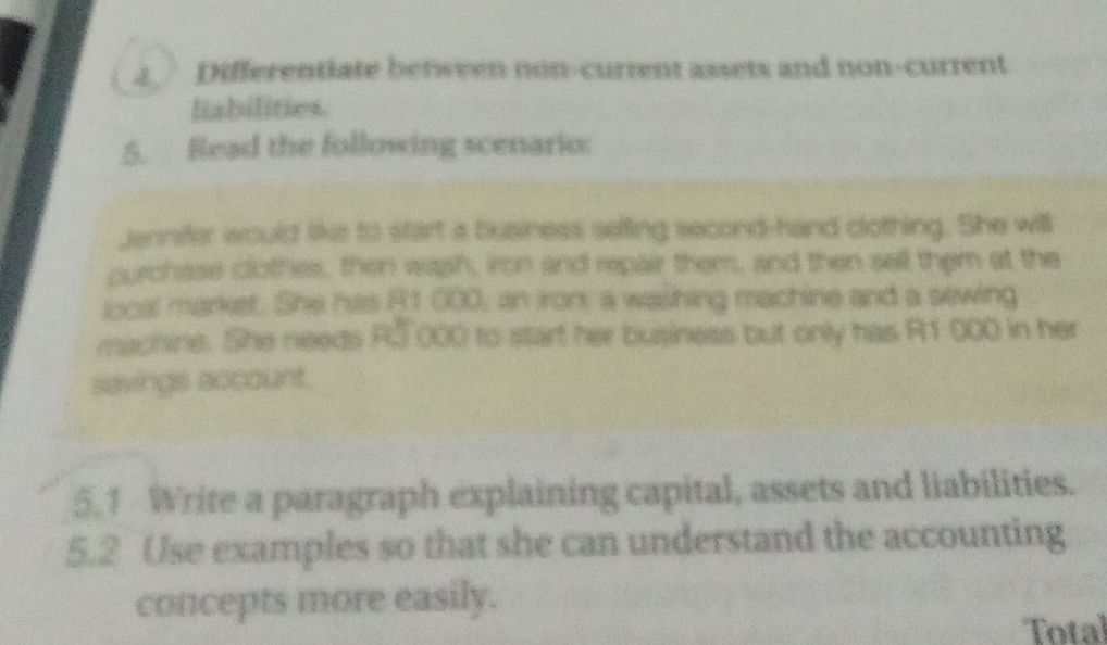 (4) Differentiate between non-current assets | StudyX