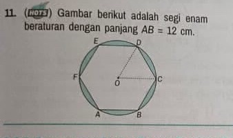 Gambar berikut adalah segi enam beraturan | StudyX
