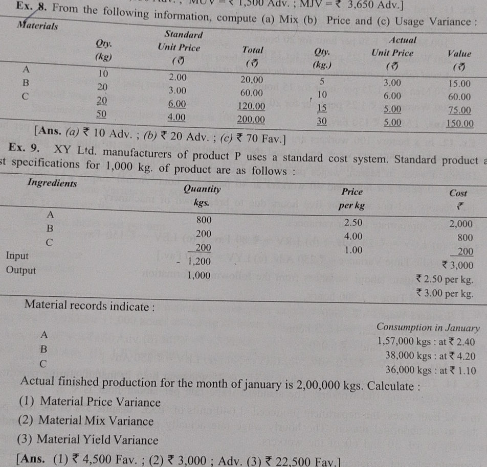 Ex. 8. From the following information, | StudyX