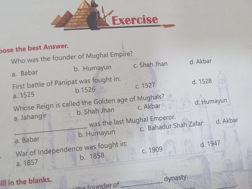 Choose the best Answer. Who was the founder | StudyX