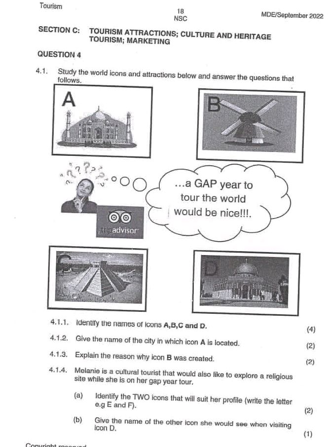 4.1. Study the world icons and attractions | StudyX