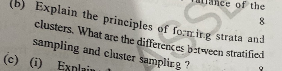 (b) Explain the principles of forming strata | StudyX