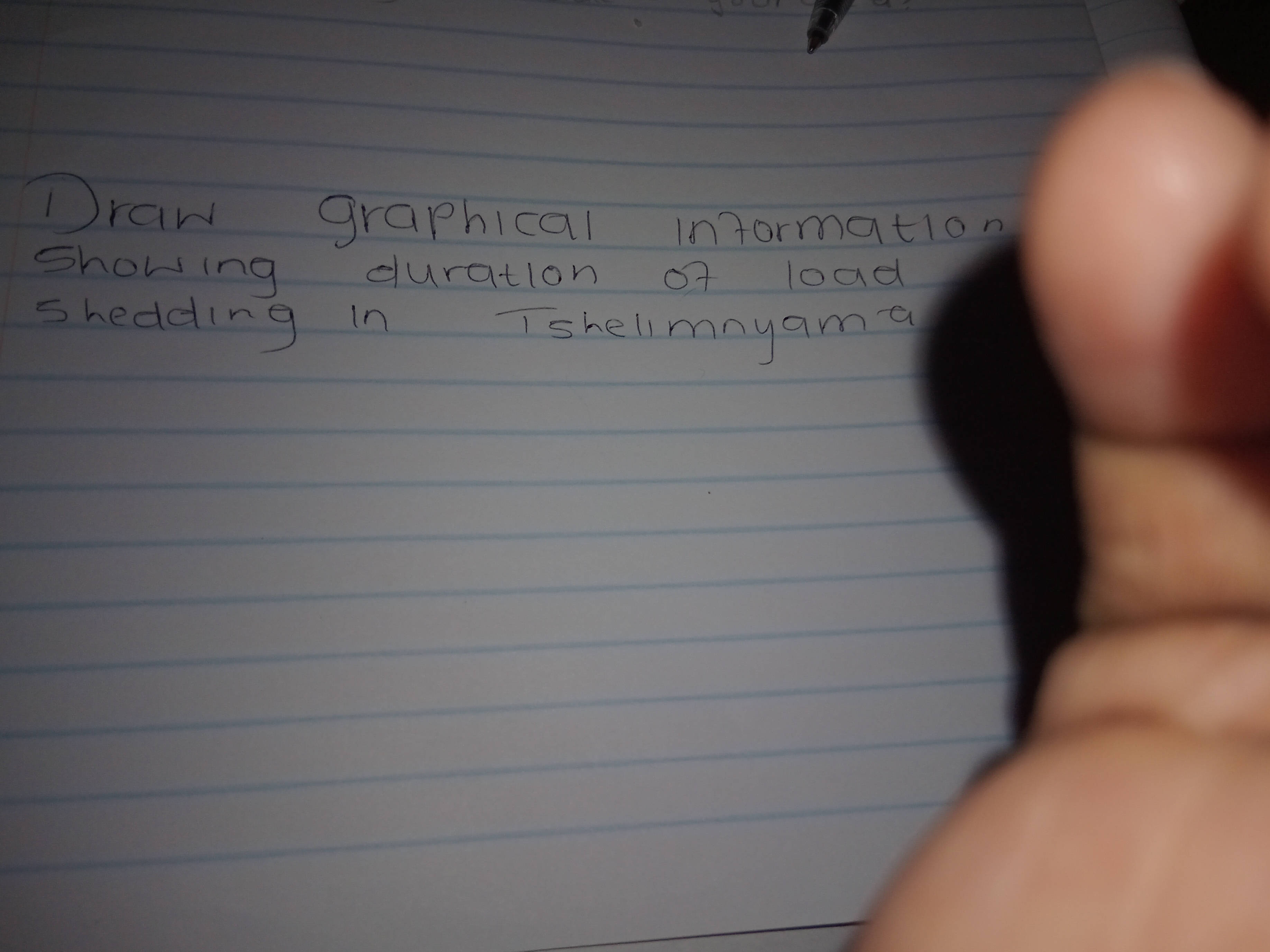 Draw graphical information showing duration | StudyX