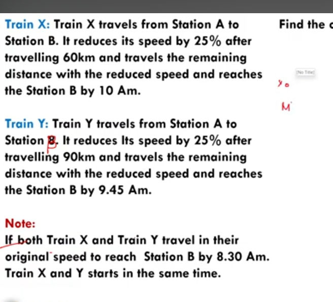 Train X: Train X travels from Station A to | StudyX