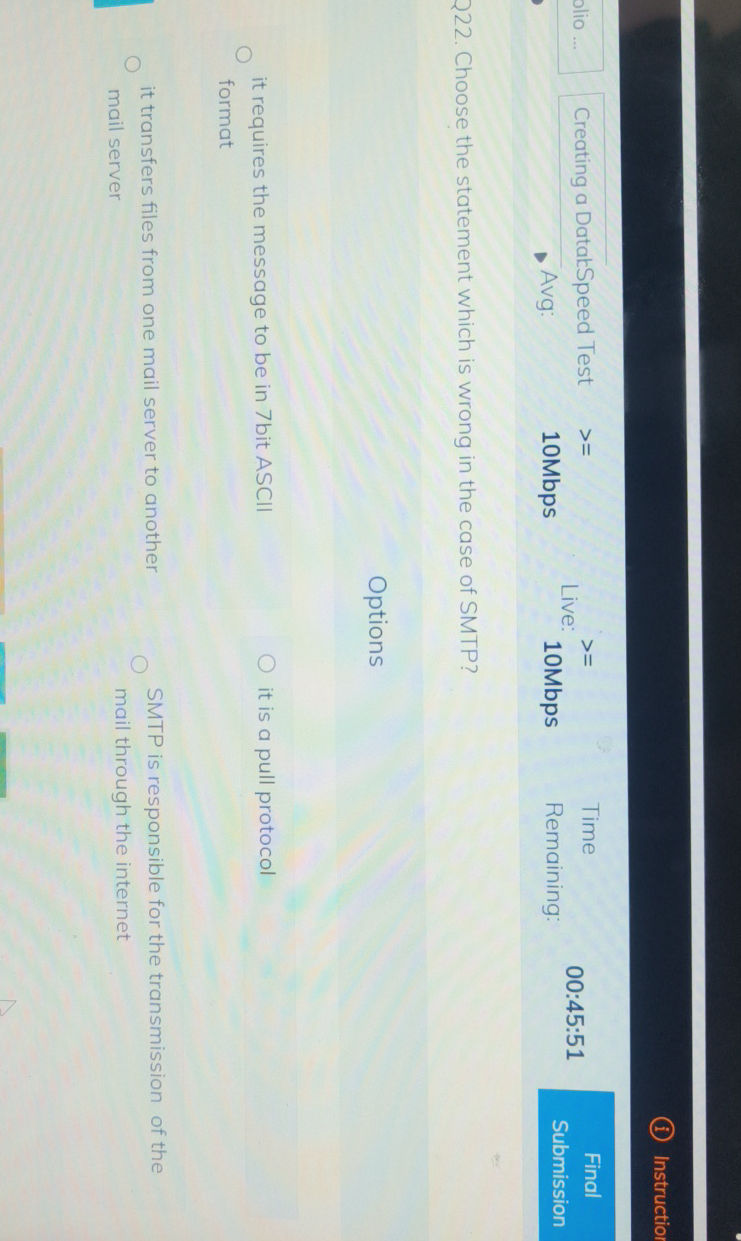 Q22. Choose the statement which is wrong in | StudyX