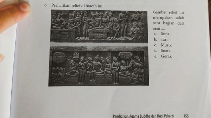 6. Perhatikan relief di bawah ini! Gambar | StudyX