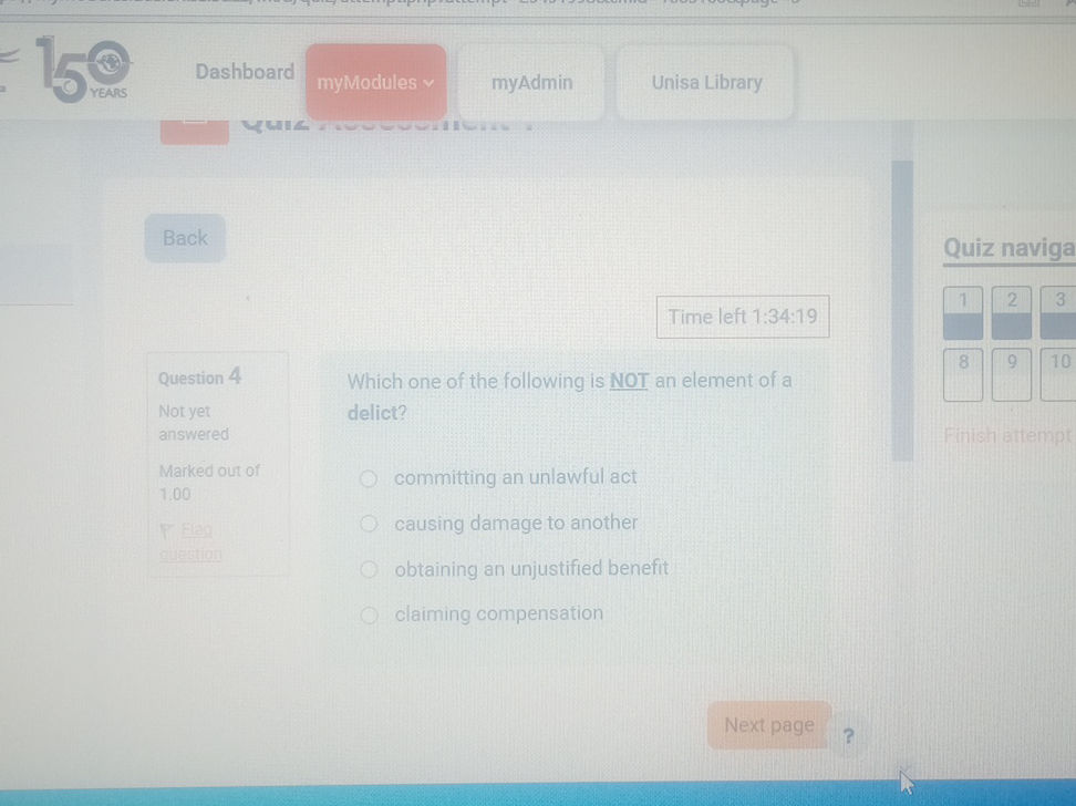 Which one of the following is NOT an element | StudyX