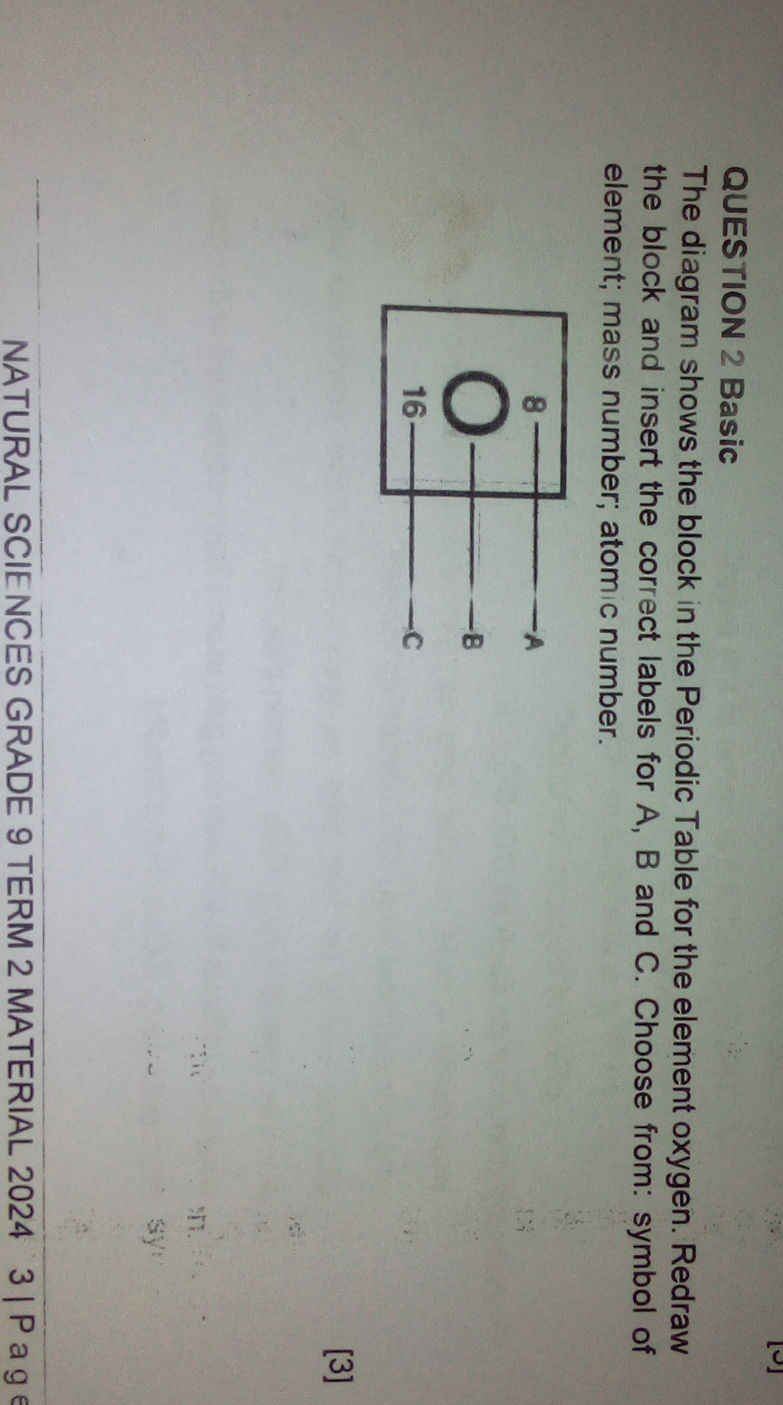 QUESTION 2 Basic The diagram shows the block | StudyX