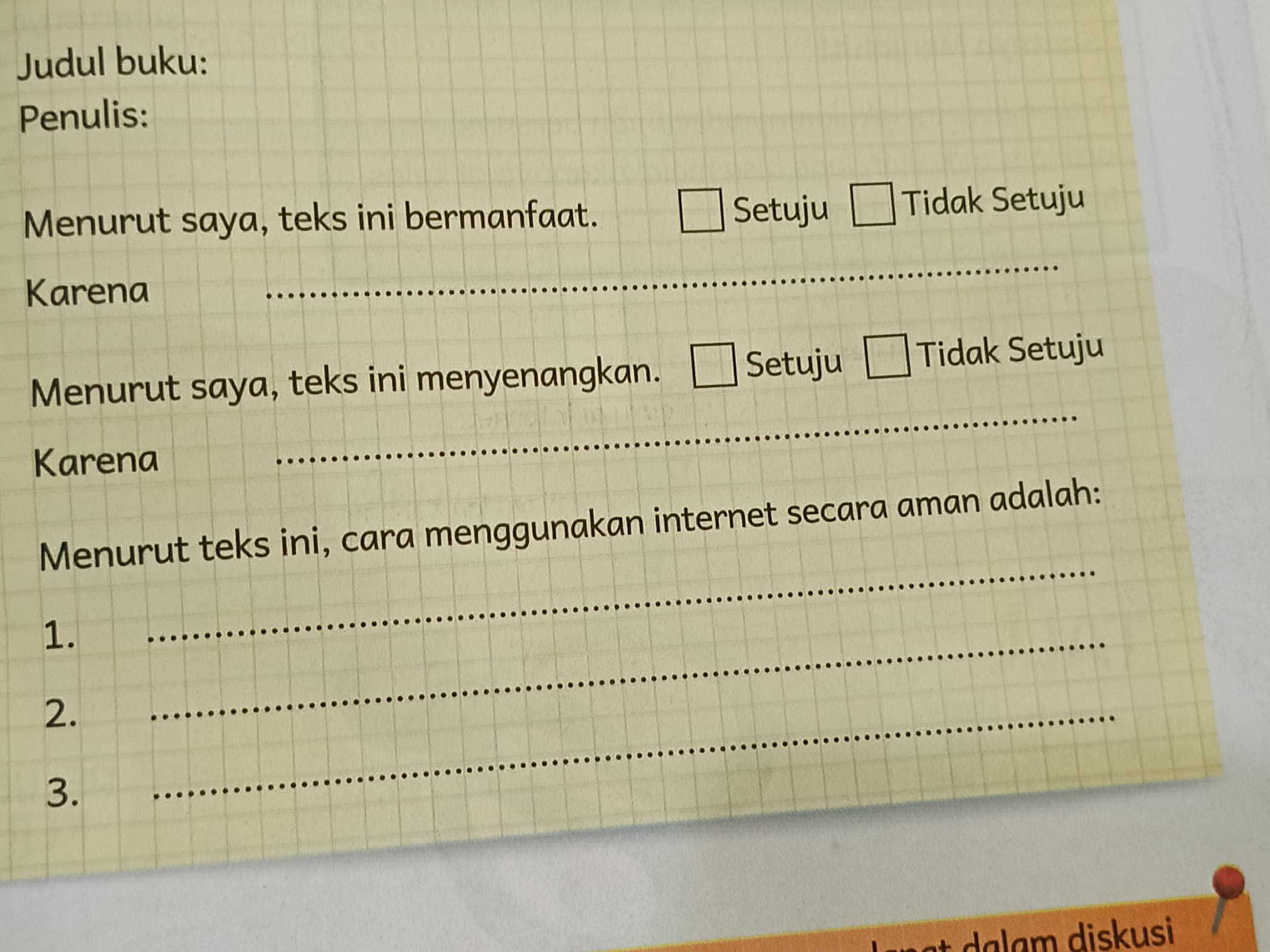 Judul buku: Penulis: Menurut saya, teks ini | StudyX