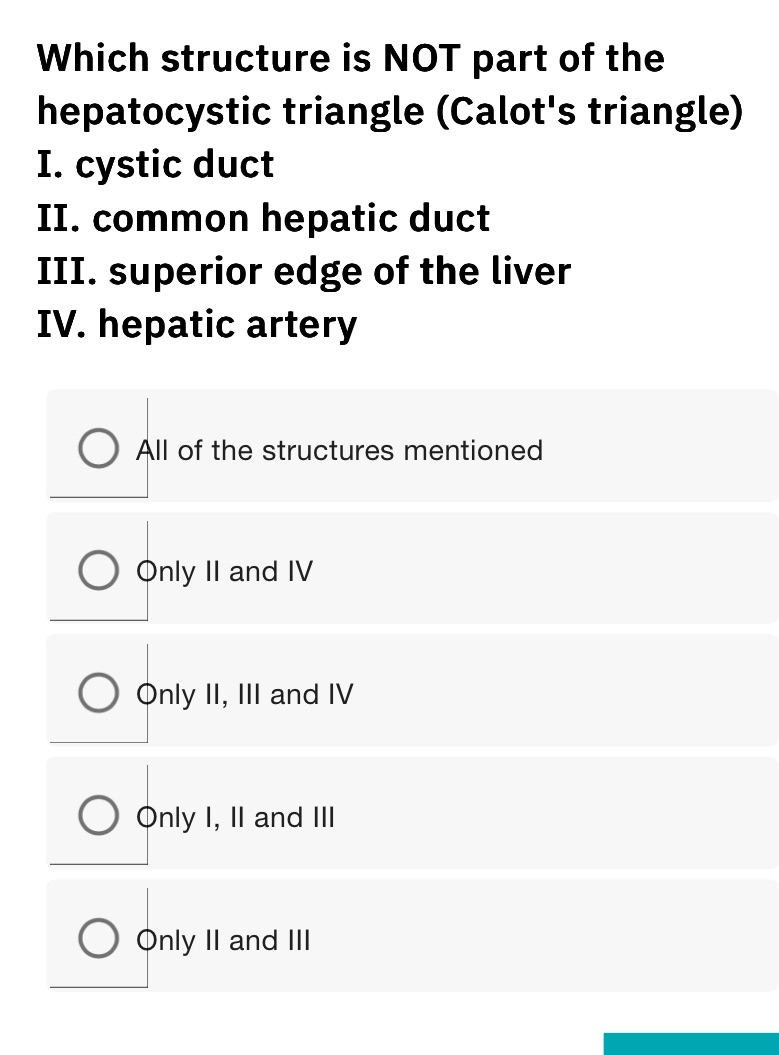 Which structure is NOT part of the | StudyX