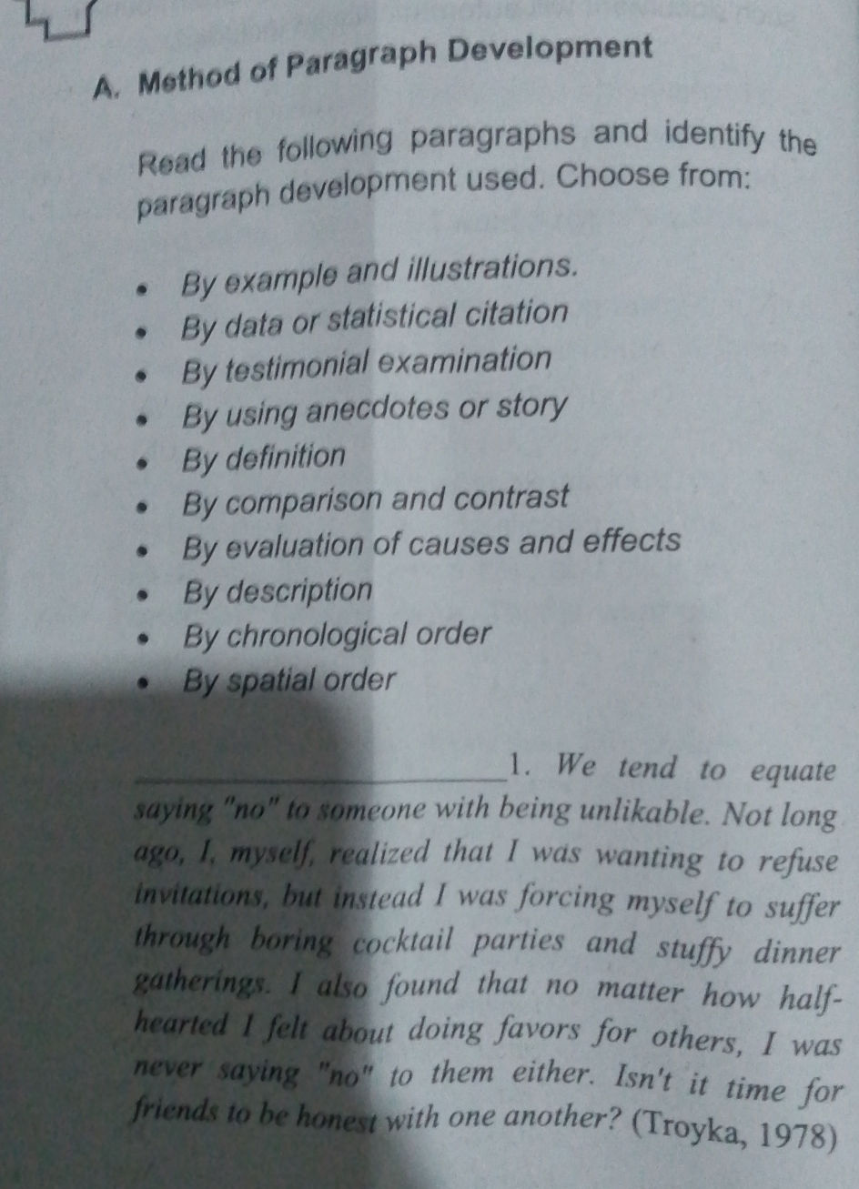 Read the following paragraphs and identify | StudyX