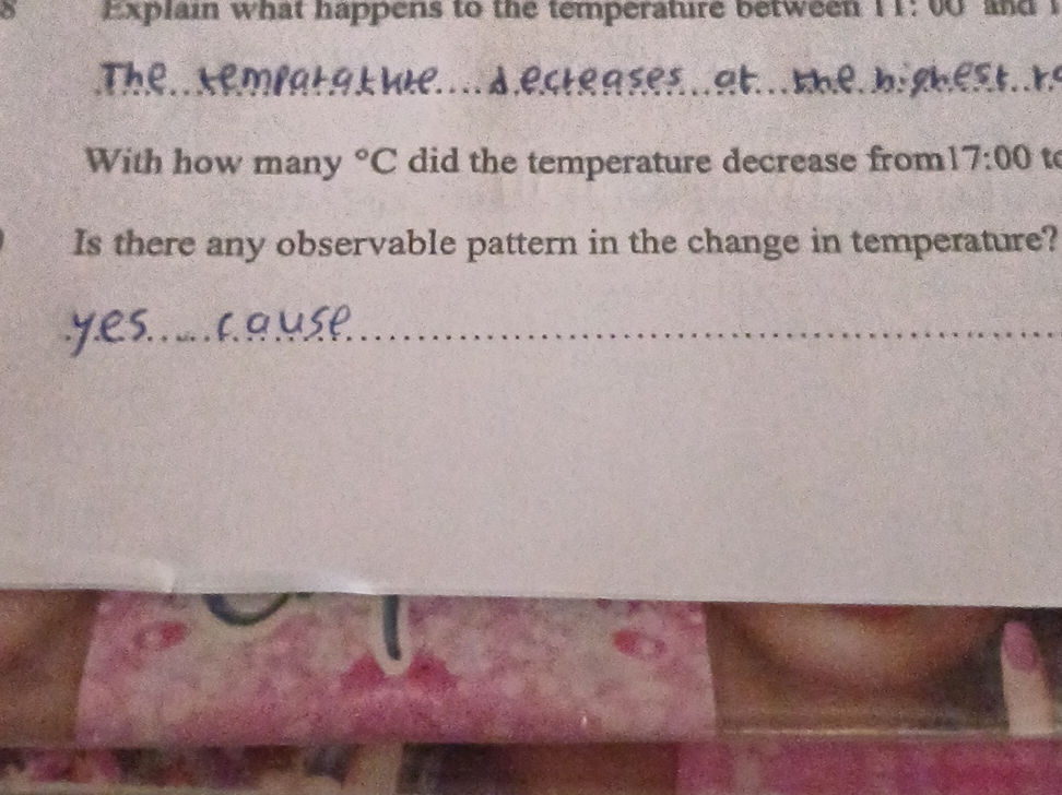 Explain what happens to the temperature | StudyX
