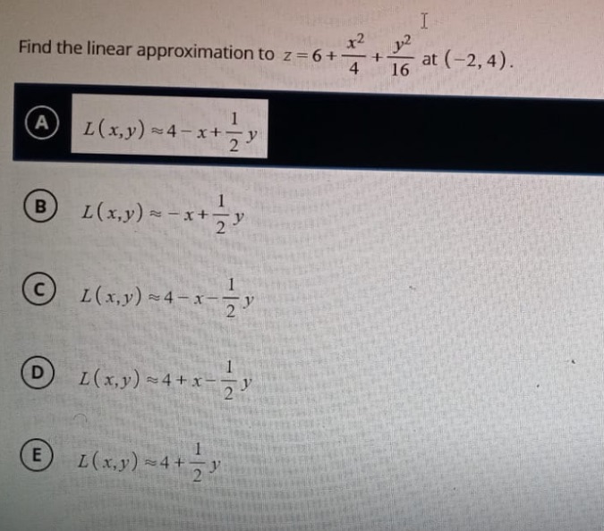 Find the linear approximation to $z = 6 + | StudyX