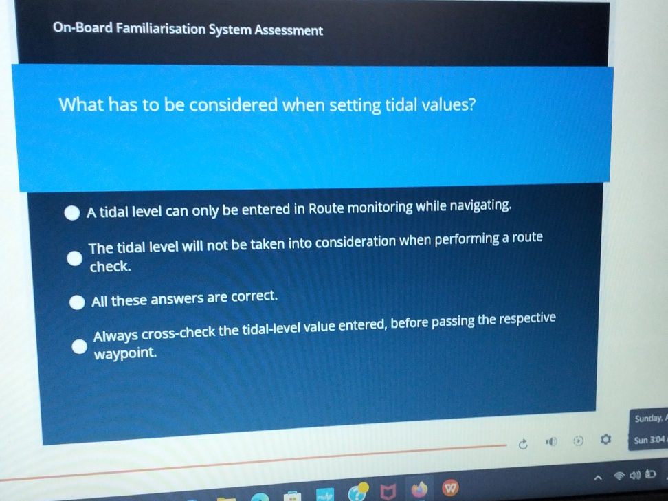 What has to be considered when setting tidal | StudyX