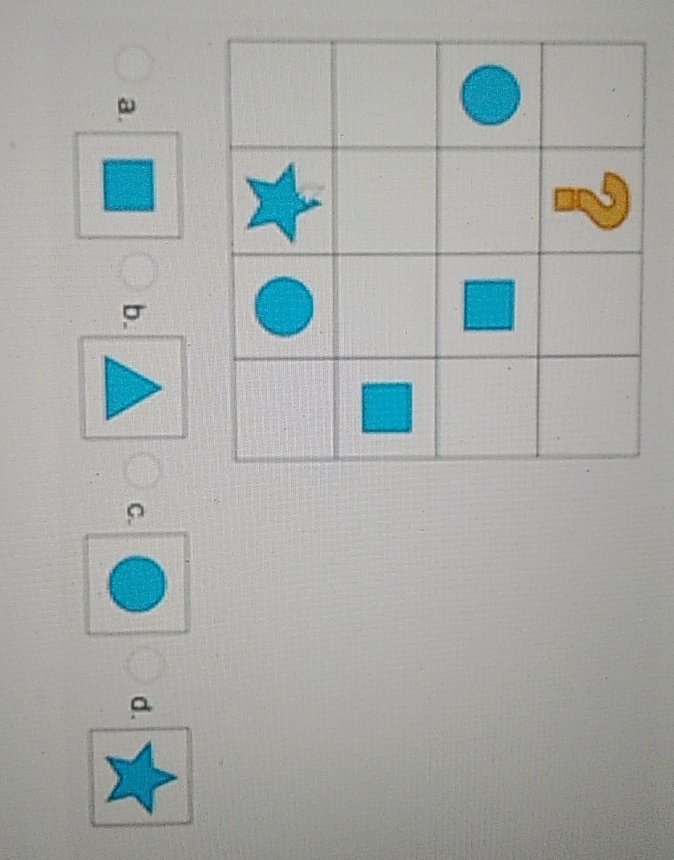 Which shape should replace the question | StudyX