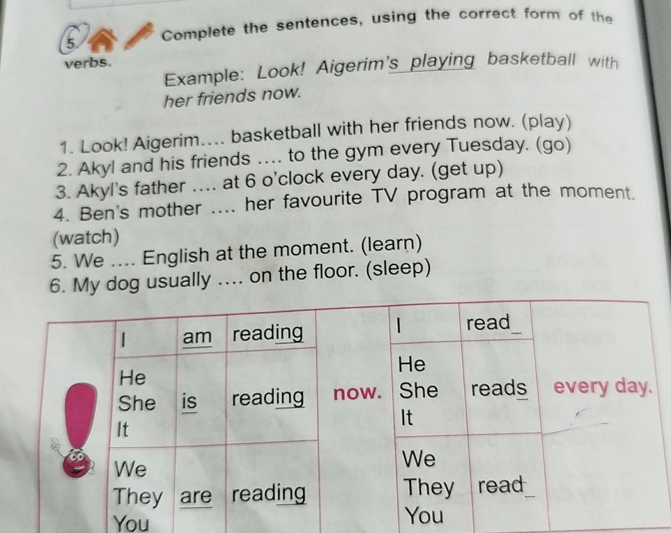 Complete the sentences, using the correct | StudyX