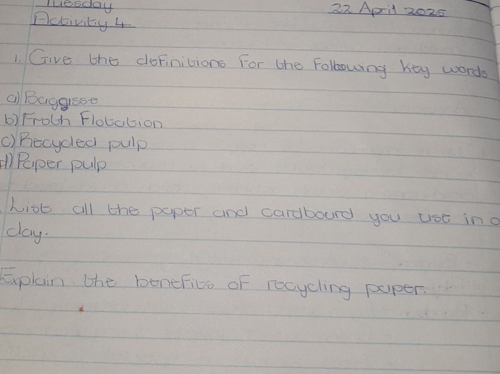 1. Give the definitions for the following | StudyX