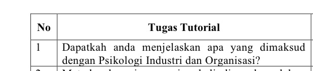 | No | Tugas Tutorial | |---|---| | 1 | | StudyX