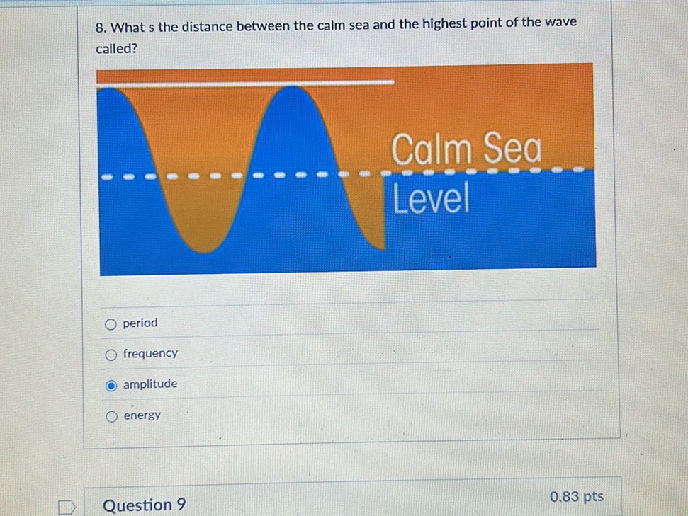8. What's the distance between the calm sea | StudyX
