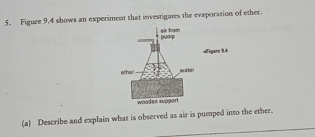 5. Figure 9.4 shows an experiment that | StudyX