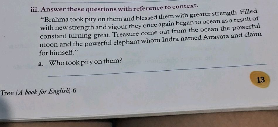 iii. Answer these questions with reference | StudyX