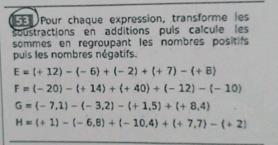 Pour chaque expression, transforme les | StudyX