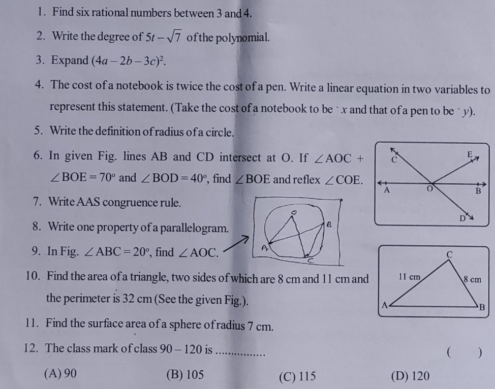 1. Find six rational numbers between 3 and | StudyX