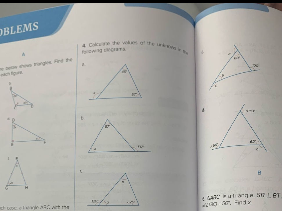 4. Calculate the values of the unknowns in | StudyX